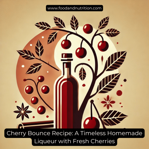 Cherry Bounce Recipe: A Timeless Homemade Liqueur with Fresh Cherries - Food & Nutrition
